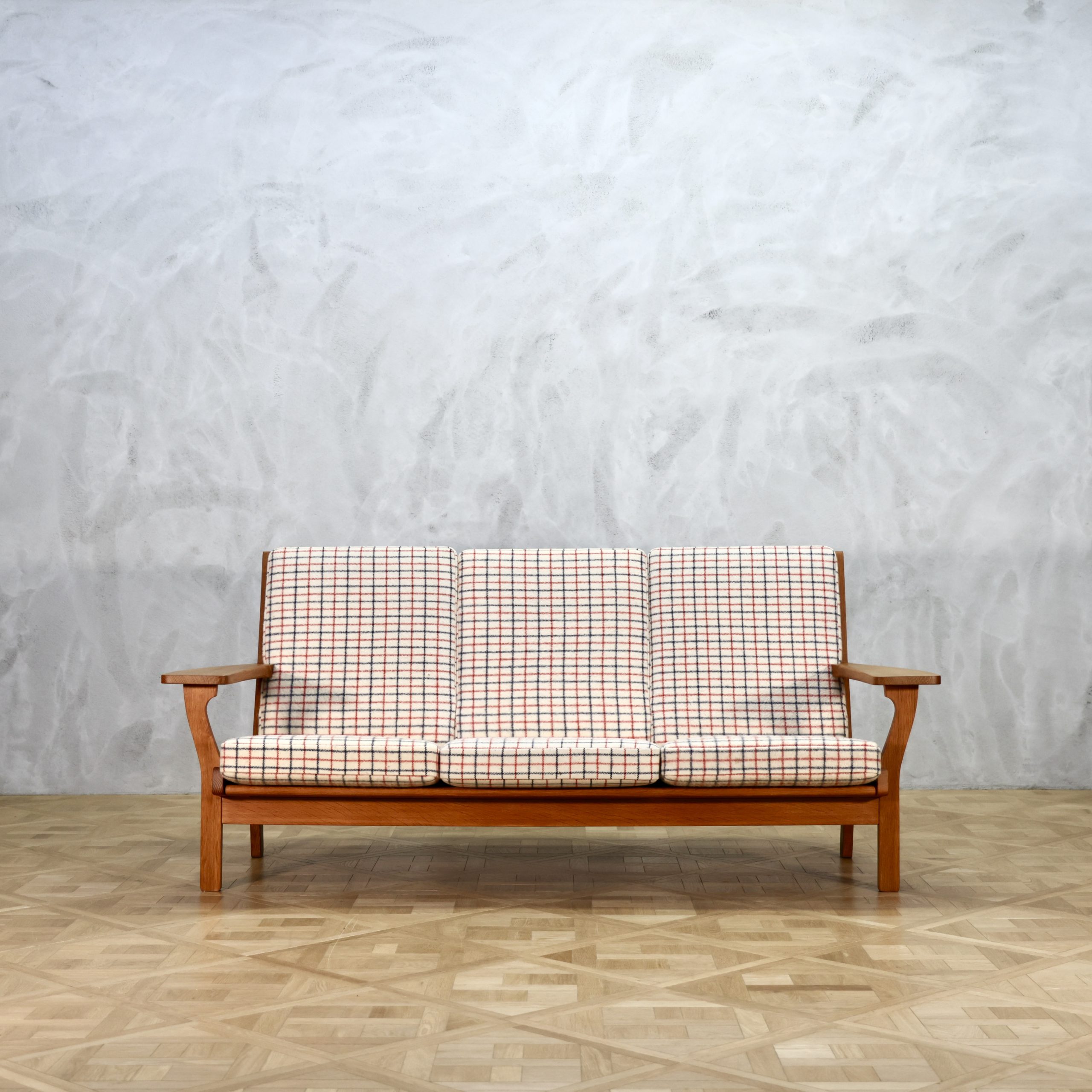 Hans J. Wegner GE330 Sofa Oak - MOTO FURNITURE 北欧家具 ウェグナー フィンユール